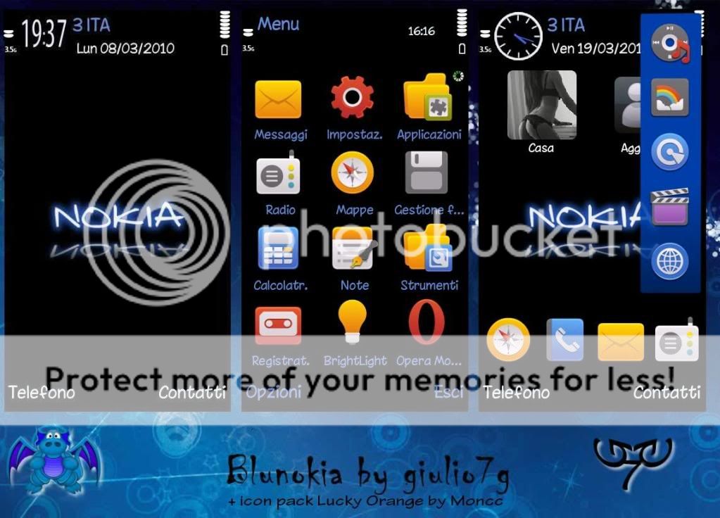 All 4 Nokia N97: Blunokia Nokia Symbian N97[mini] Theme